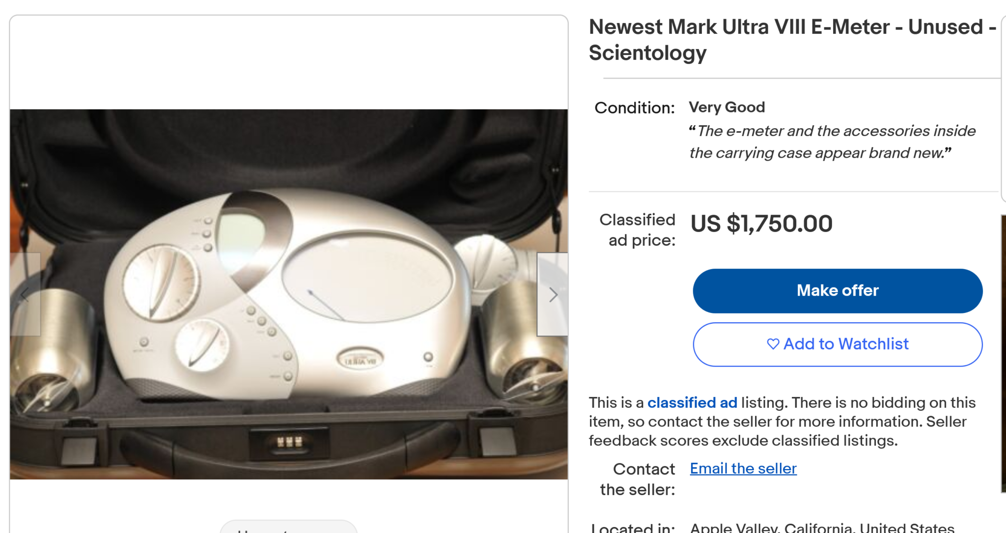 High Priced Scientology Paraphernalia Turns Up on ebay Including Set of ...