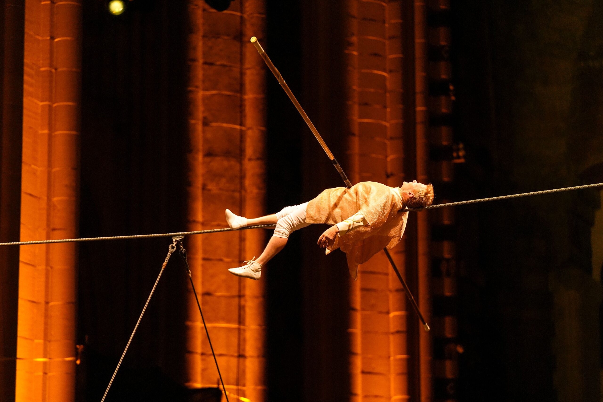 Philippe Petit Walks the High Wire 50 Years Later Inside Cathedral of ...