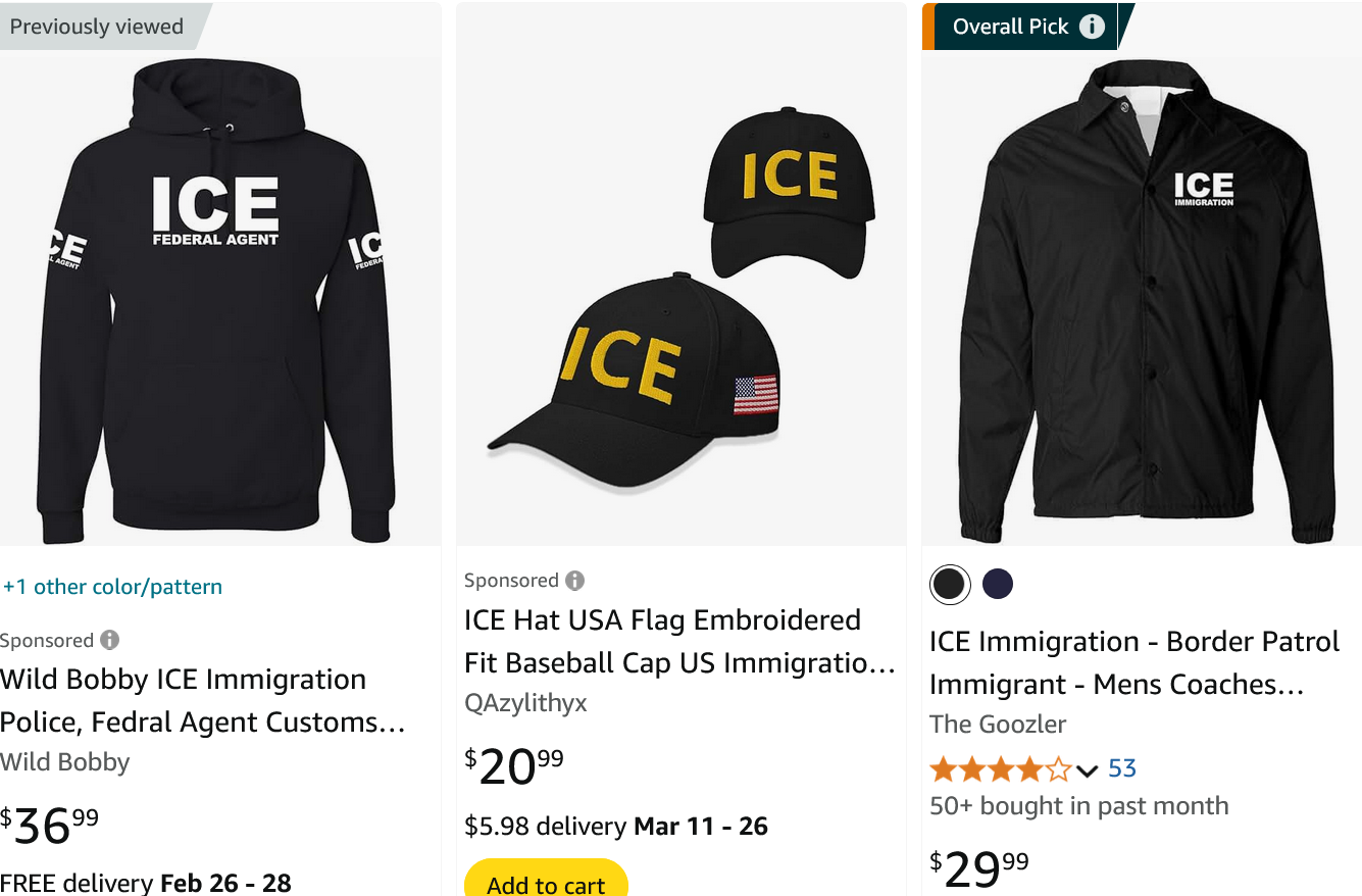 Amazon, Jeff Bezos Selling Fake ICE Jackets to Customers Who Want to ...