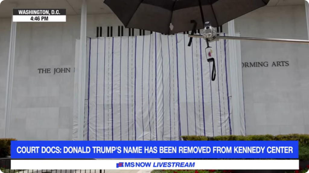 Trump's Name Removed from Kennedy Center, But Humiliated President ...