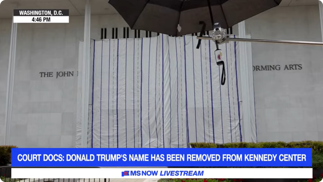 Trump's Name Removed from Kennedy Center, But Humiliated President ...